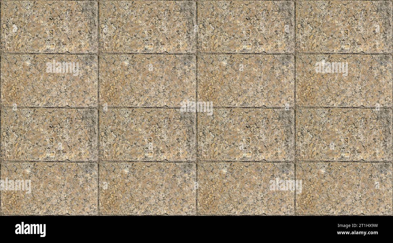 Gray and beige colored square paving stone, tiled stone. Seamless, tile ...