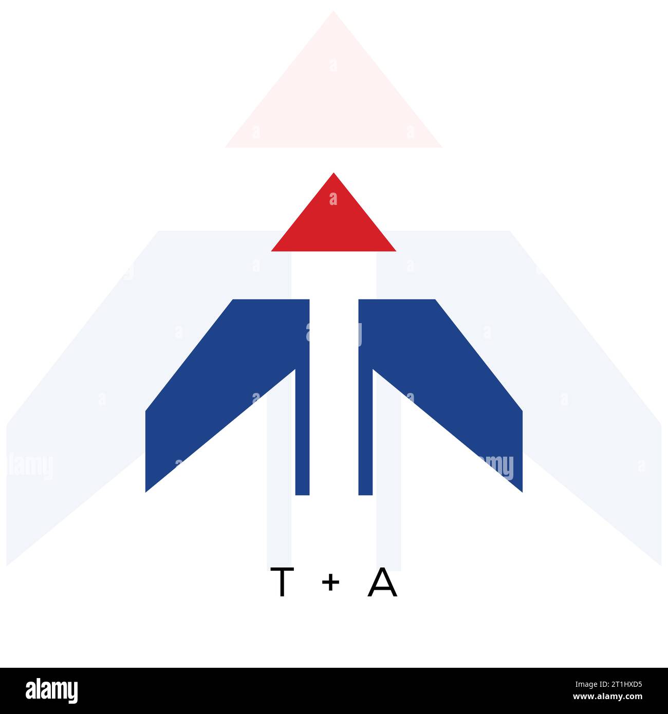 TA letter rocket shape creative logo design Stock Vector Image & Art ...