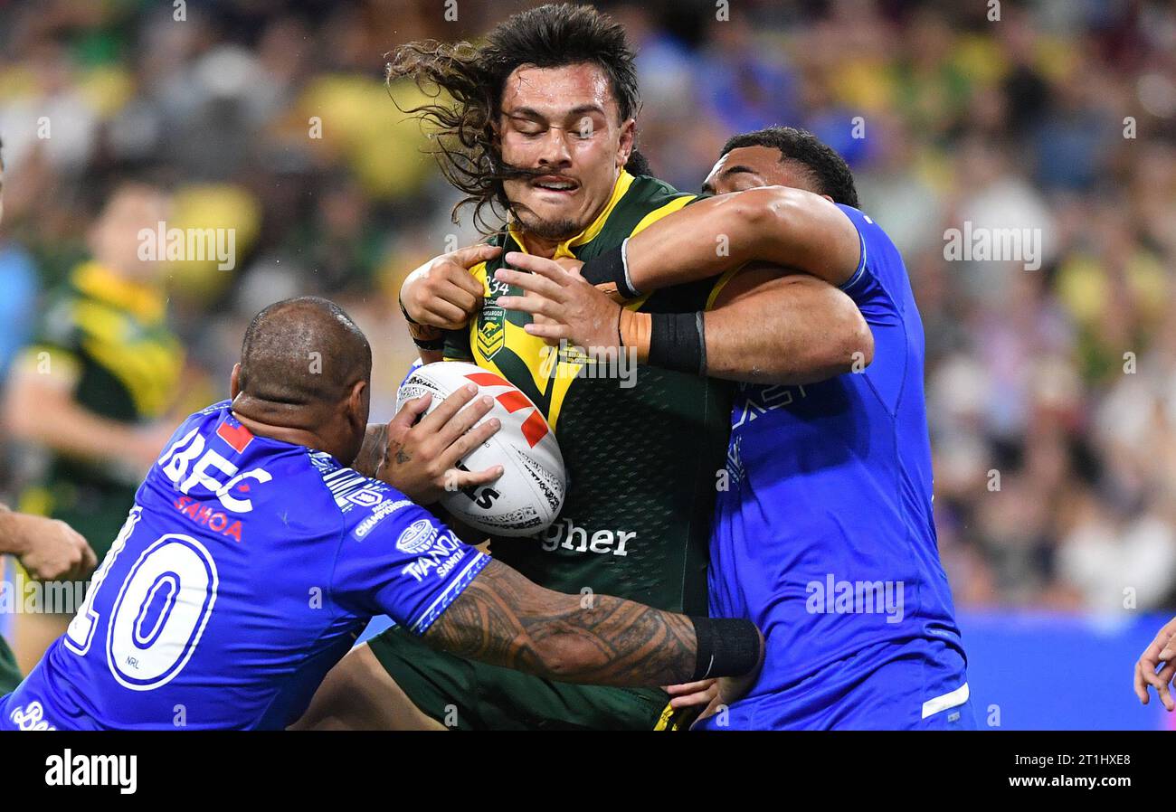 Townsville, Australia. 14th Oct, 2023. Tino Fa'asuamaleaui of the ...