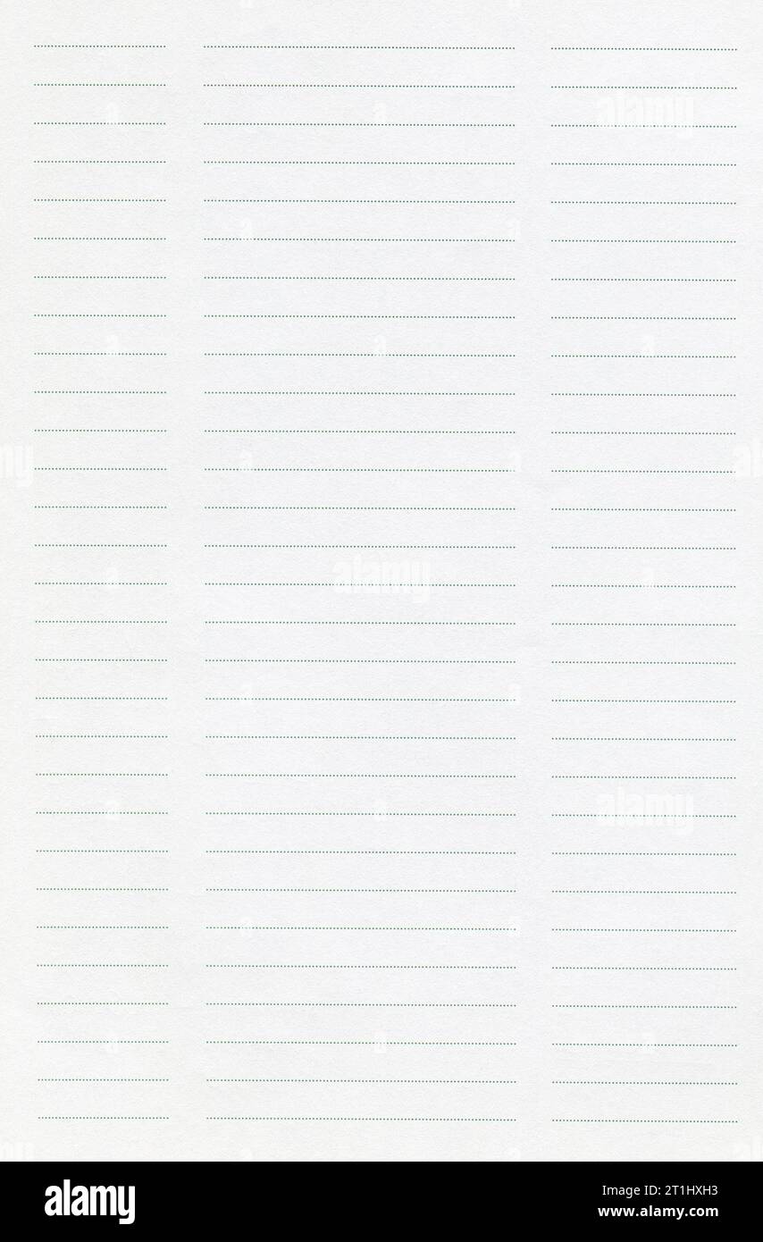 Straight line clean white blank note paper Stock Photo - Alamy