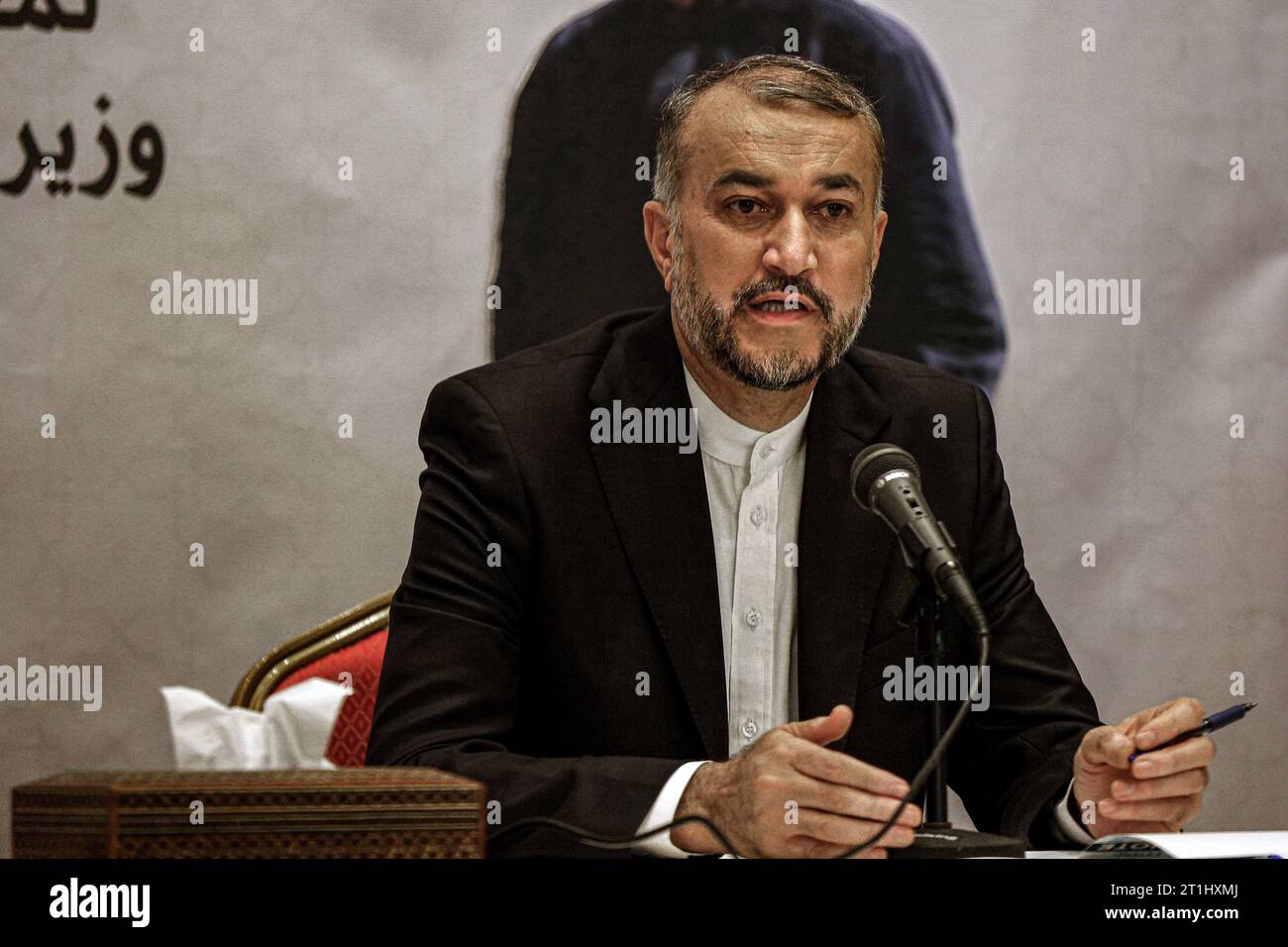 Beirut Lebanon 14th Oct 2023 Iranian Foreign Minister Hossein Amir