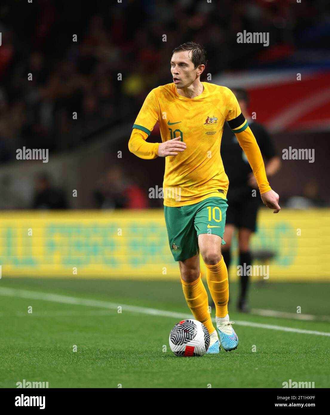London, UK. 13th Oct, 2023. Craig Goodwin (A) at the England v ...