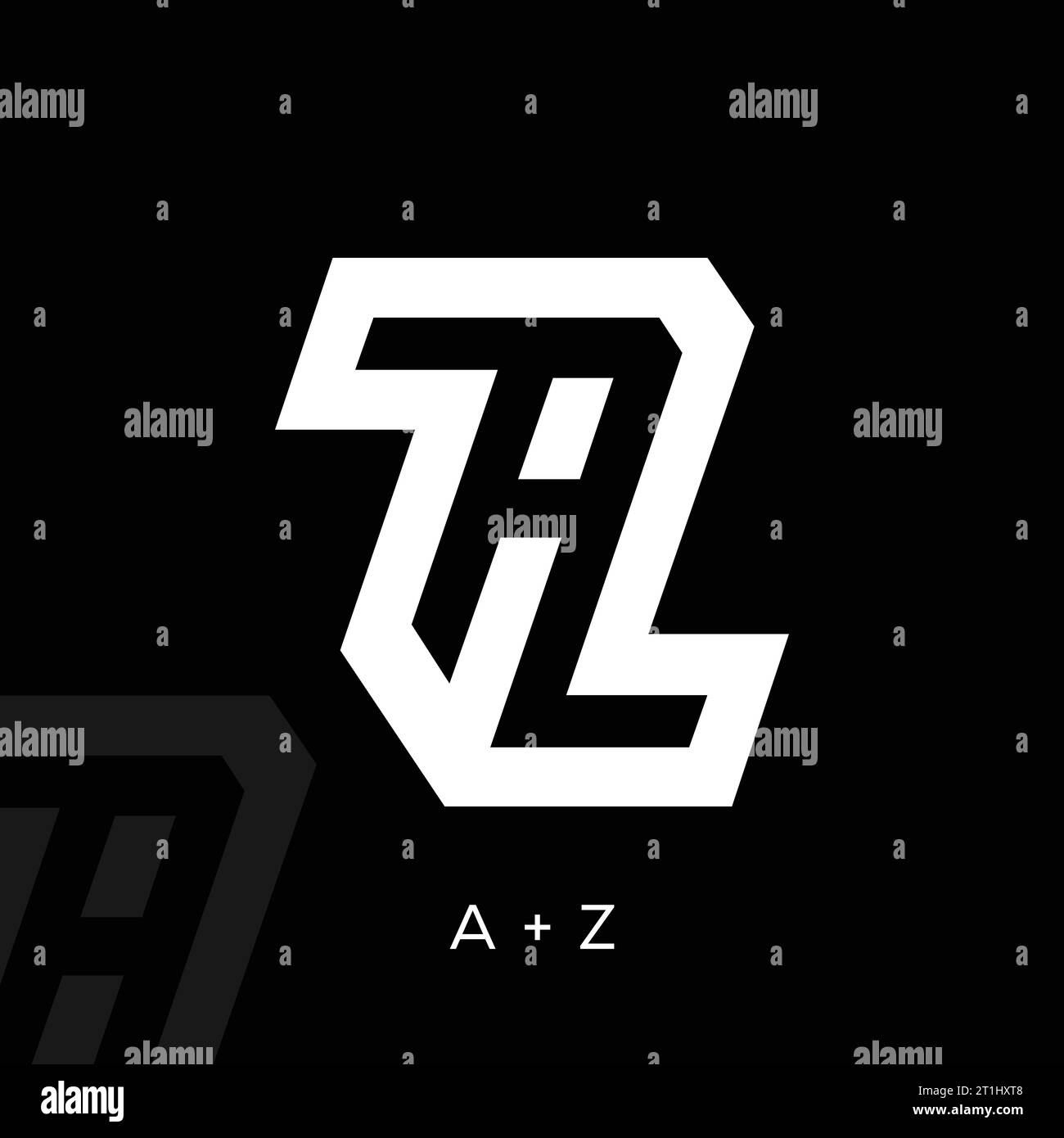 AZ letter creative initial logo design Stock Vector Image & Art - Alamy