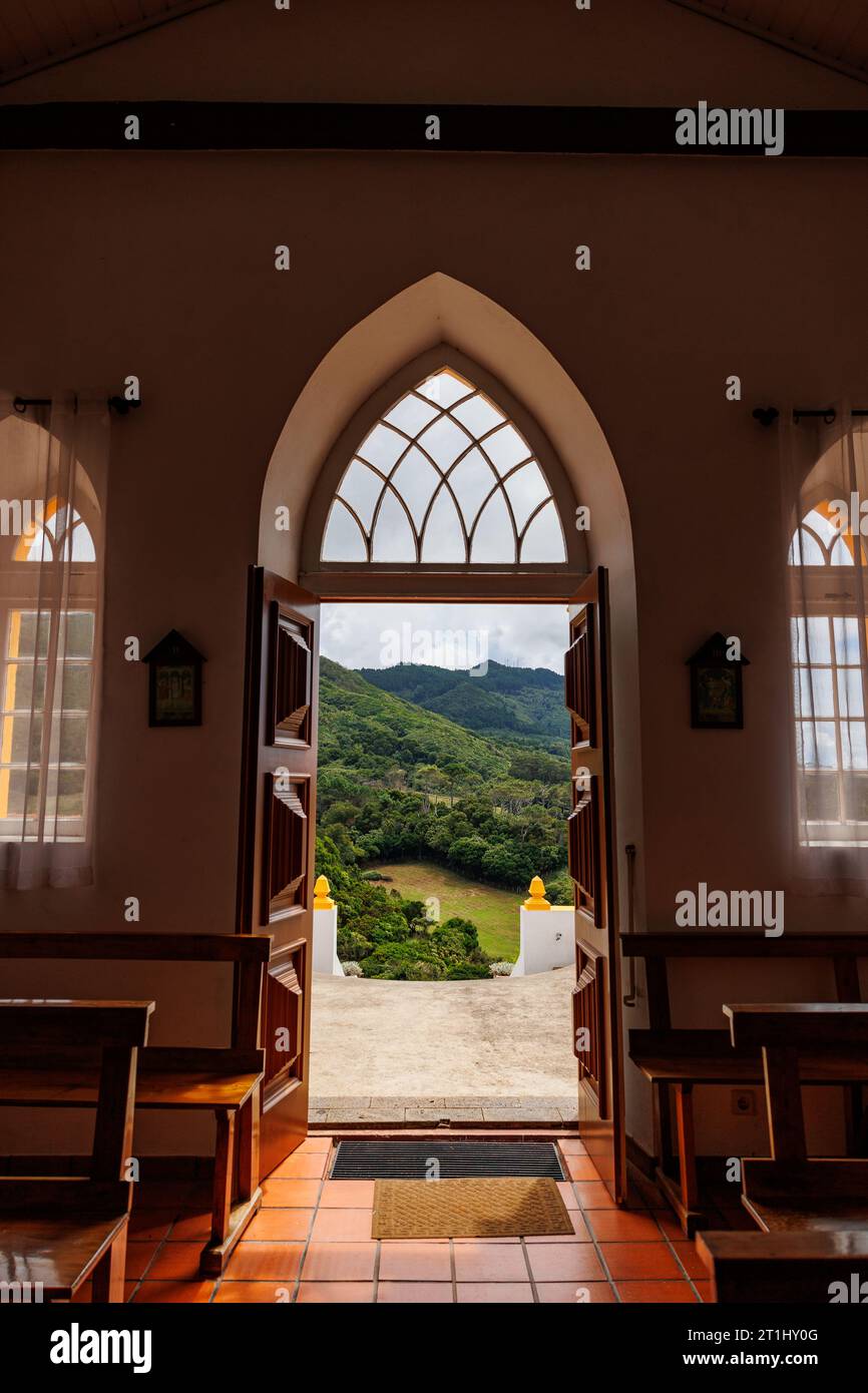 Santa maria azores church hi-res stock photography and images - Alamy