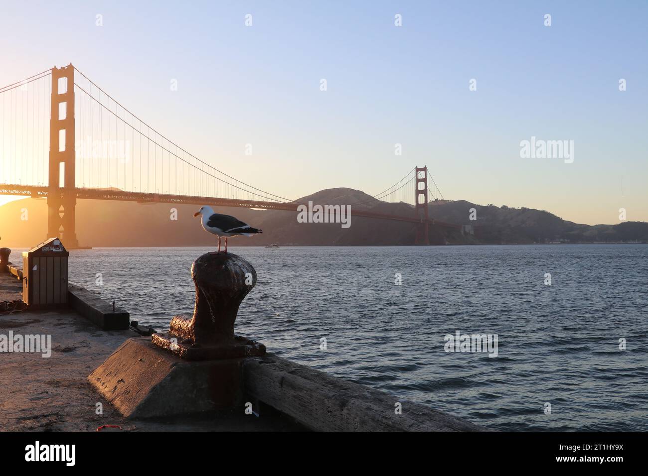 Golden gate bridge over sea san francisco hi-res stock photography and ...