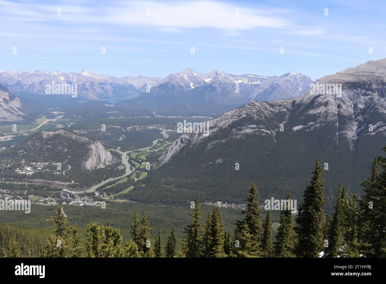 Iconic view of Morants Curve where the Canadian Pacific Railway runs ...