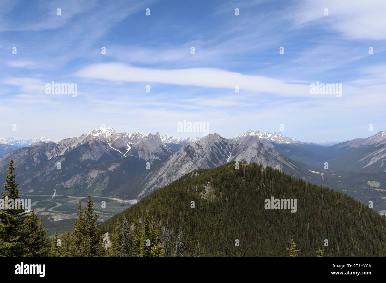 Iconic view of Morants Curve where the Canadian Pacific Railway runs ...