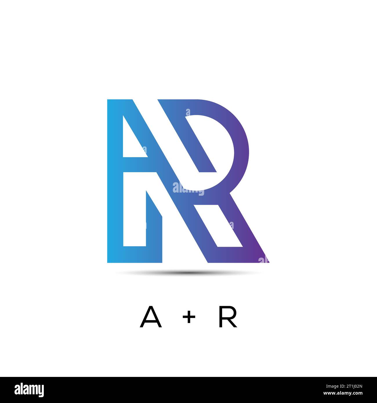 AR letter creative logo design Stock Vector Image & Art - Alamy