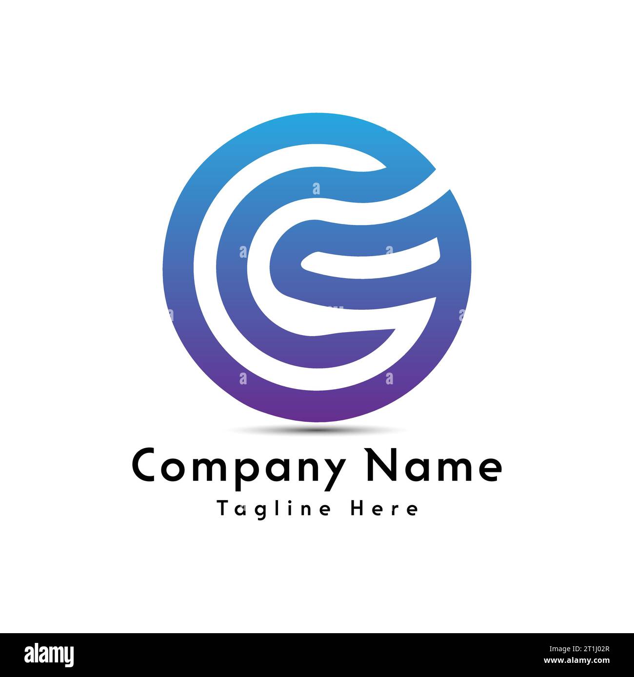 Cg letter round shape creative logo design Stock Vector Image & Art - Alamy