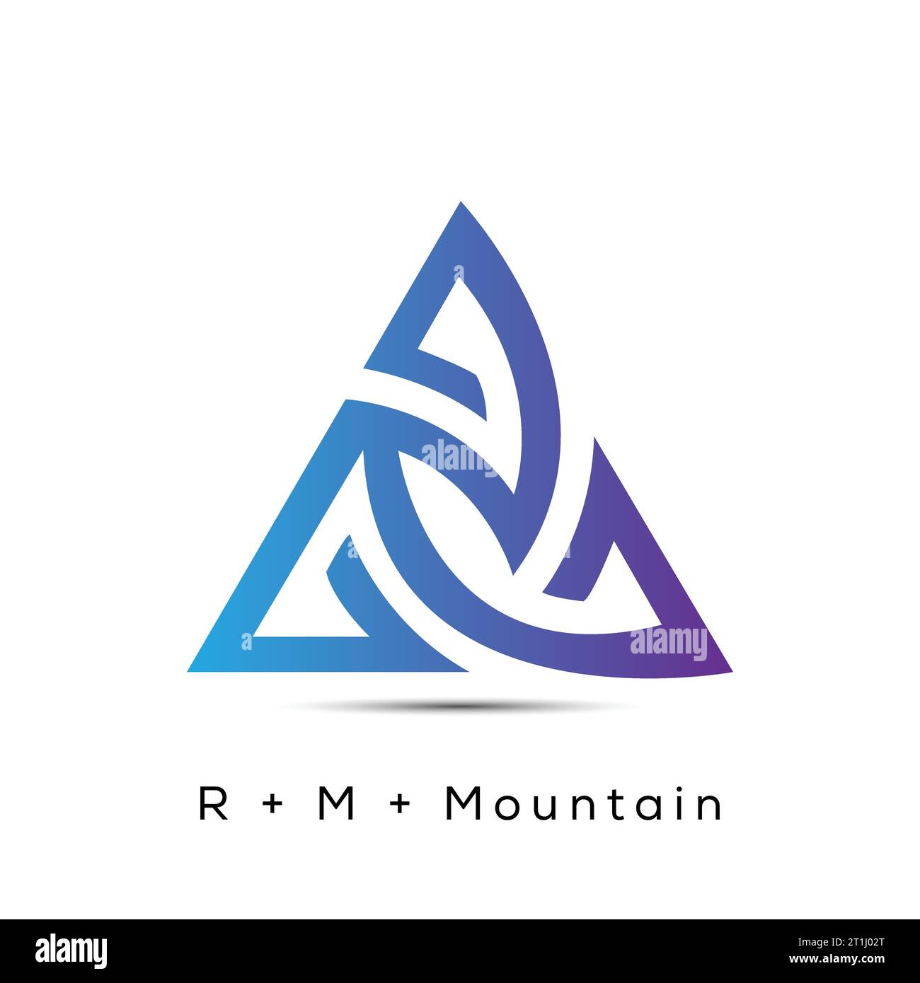 RM letter mountain shape creative logo design Stock Vector Image & Art ...