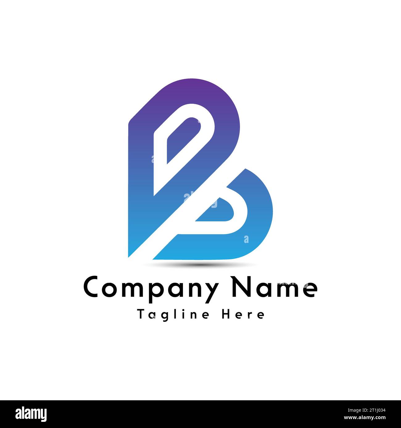 B logo design templates hi-res stock photography and images - Alamy
