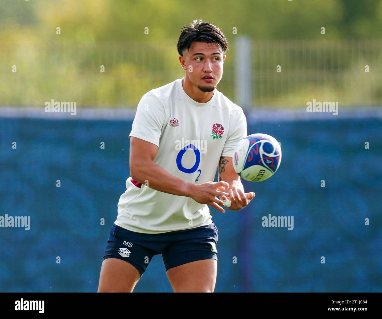 England's Marcus Smith during a training session at the Stade Georges ...