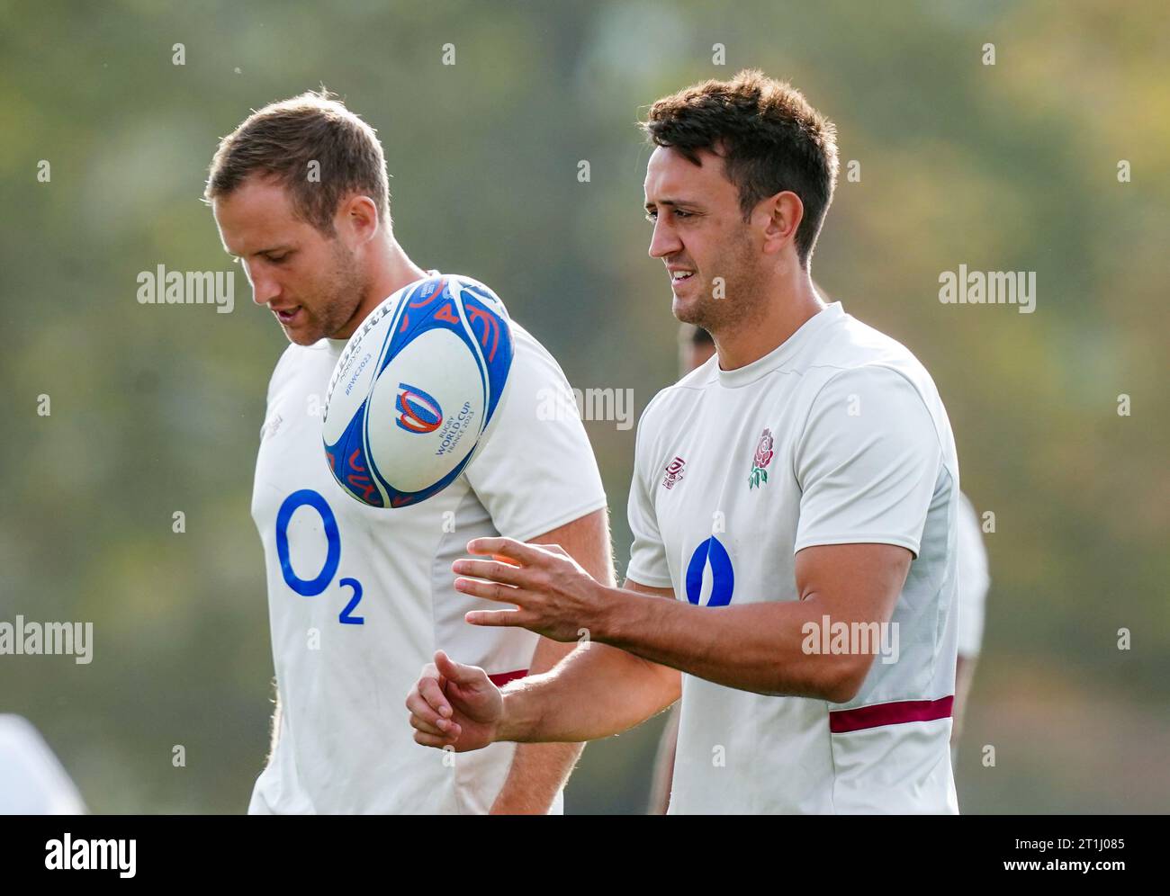 England's Alex Mitchell during a training session at the Stade Georges ...