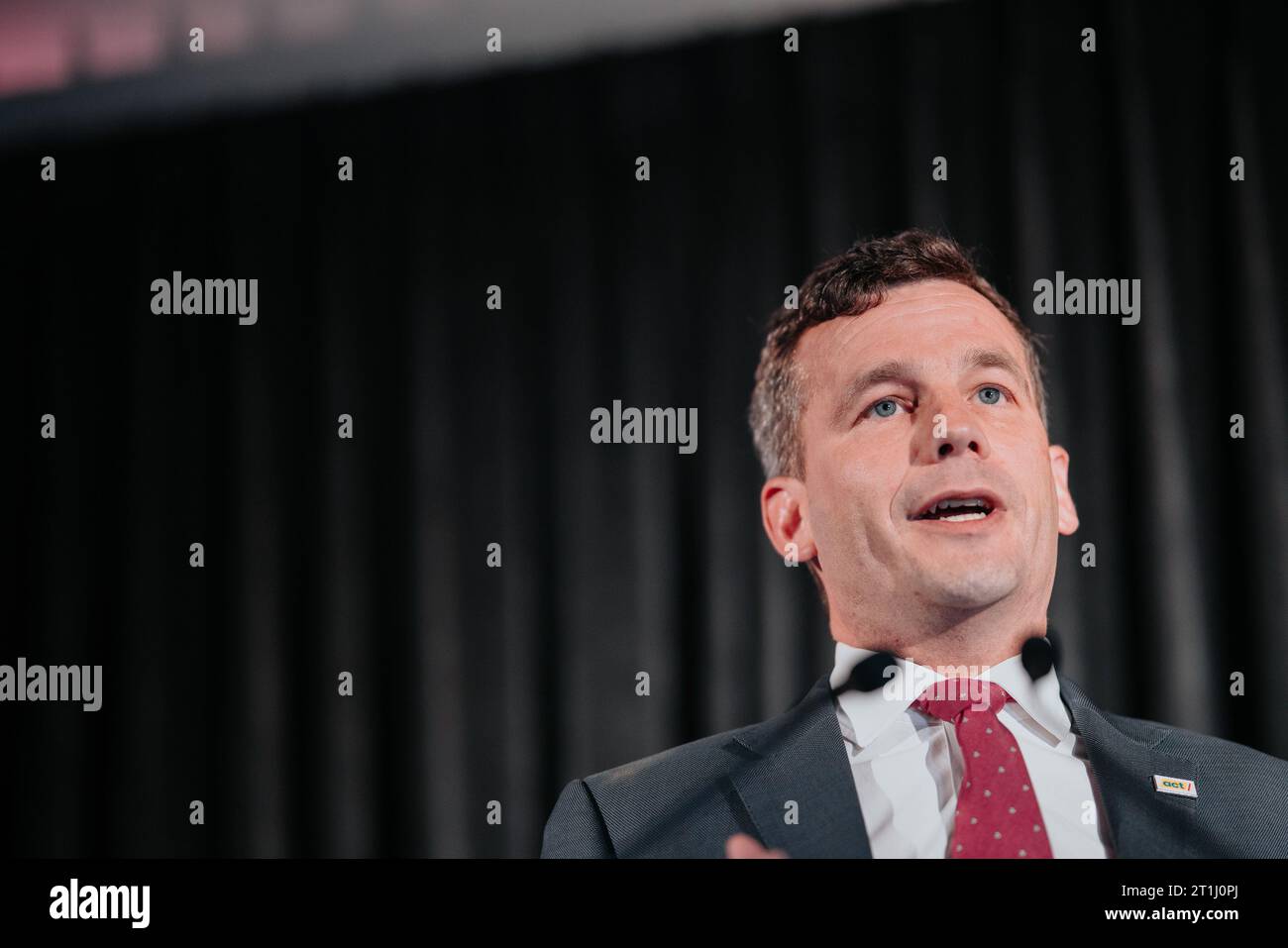 Auckland, New Zealand. 14th Oct, 2023. ACT Party Leader David Seymour ...