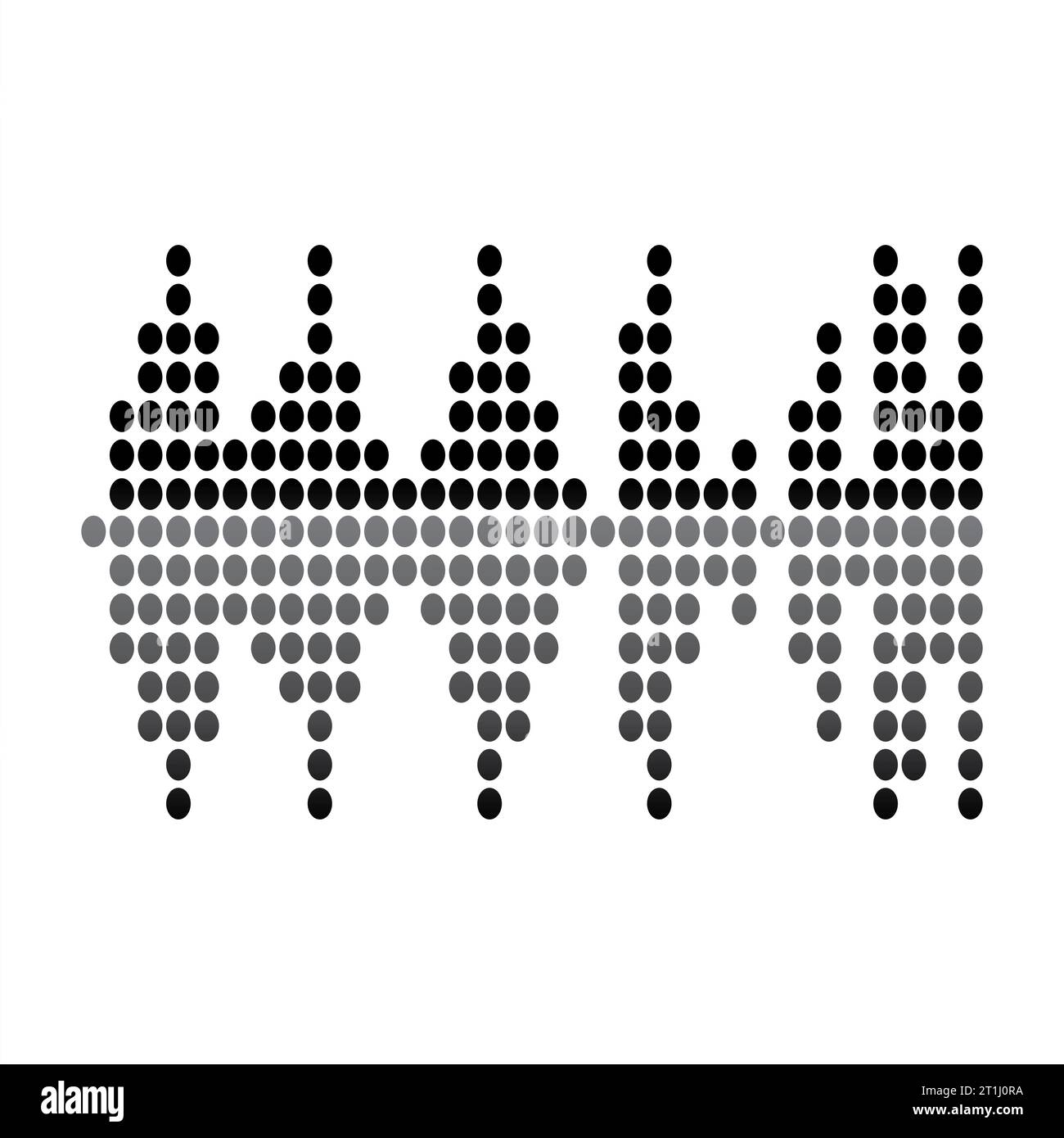 Audio technology music sound waves vector icon illustration Stock Photo ...
