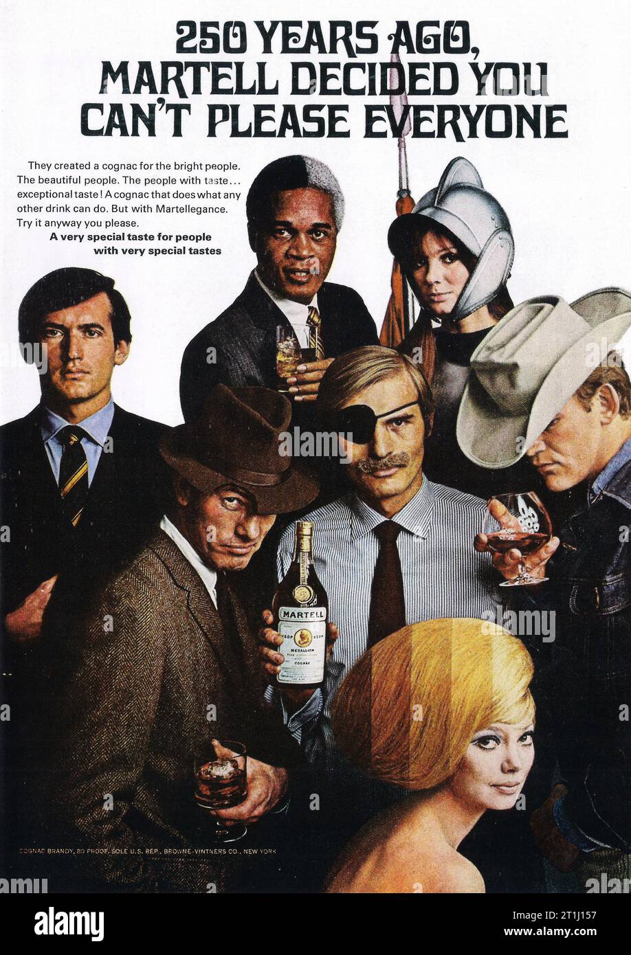 1967 Martell Cognac 250 Years Ad. "250 years ago, Martel decided it ...