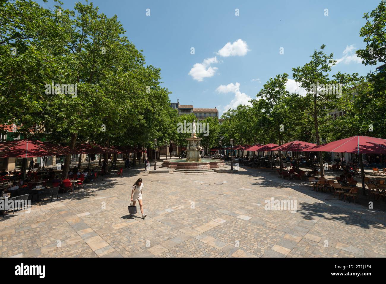 Place Carnot, Carcassonne, Aude Stock Photo - Alamy