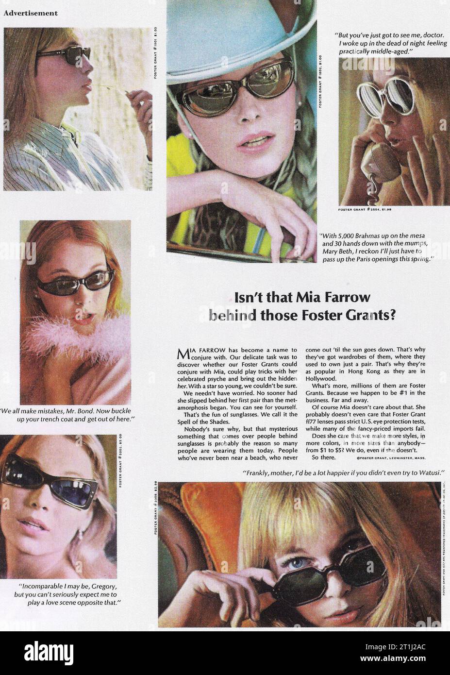 Mia farrow 1960s hi-res stock photography and images - Alamy