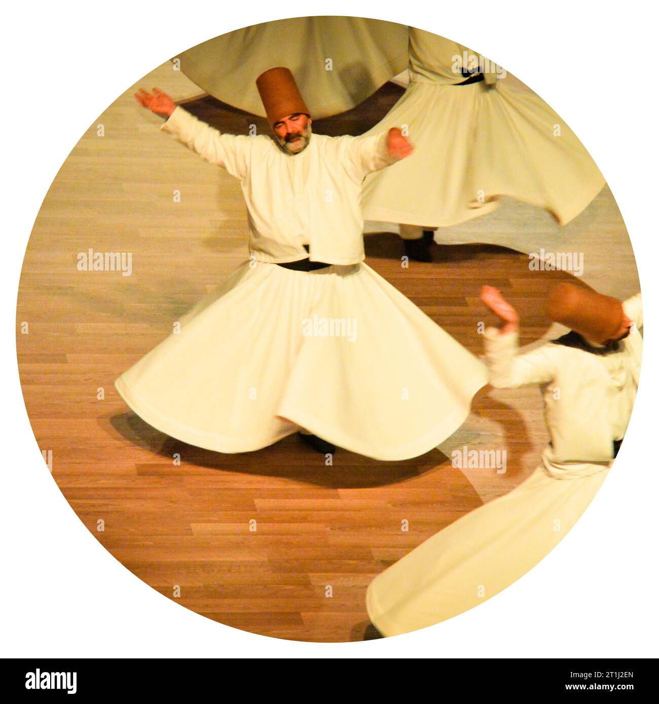 Sema show and dervishes, museum of Mevlana, dervishes spinning around ...