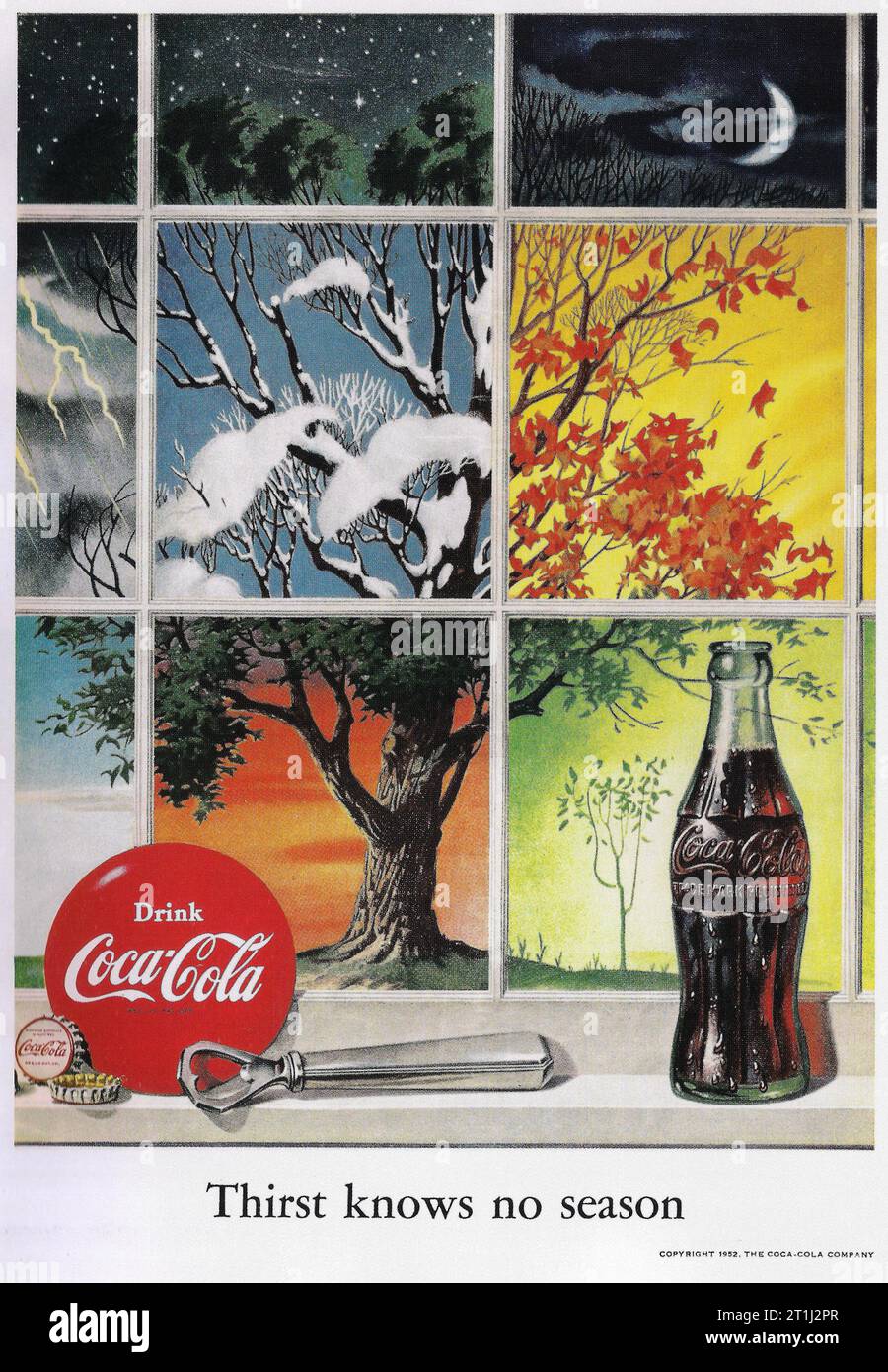 1952 Coca-Cola Ad Stock Photo - Alamy