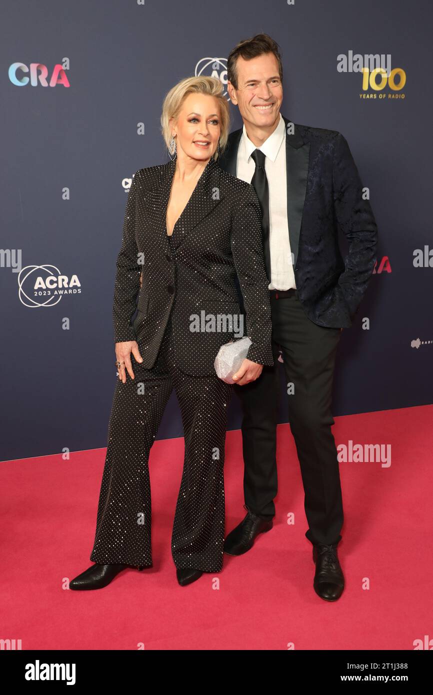 Sydney, Australia. 14th October 2023. Amanda Keller and Brendan ‘Jonesy ...