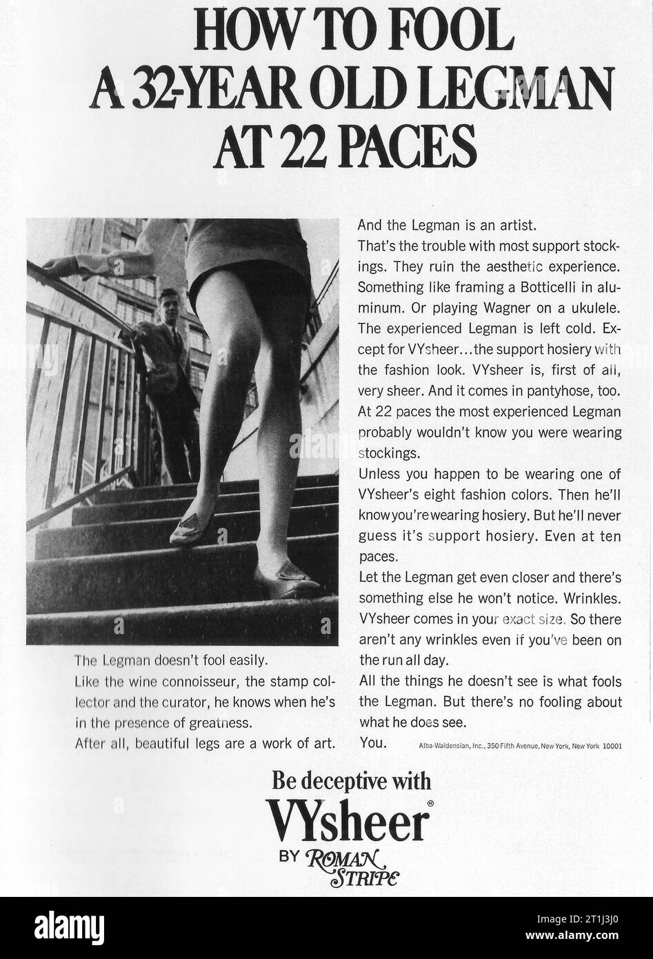 1969 VY Sheer by Roman Stripe Ad Stock Photo - Alamy