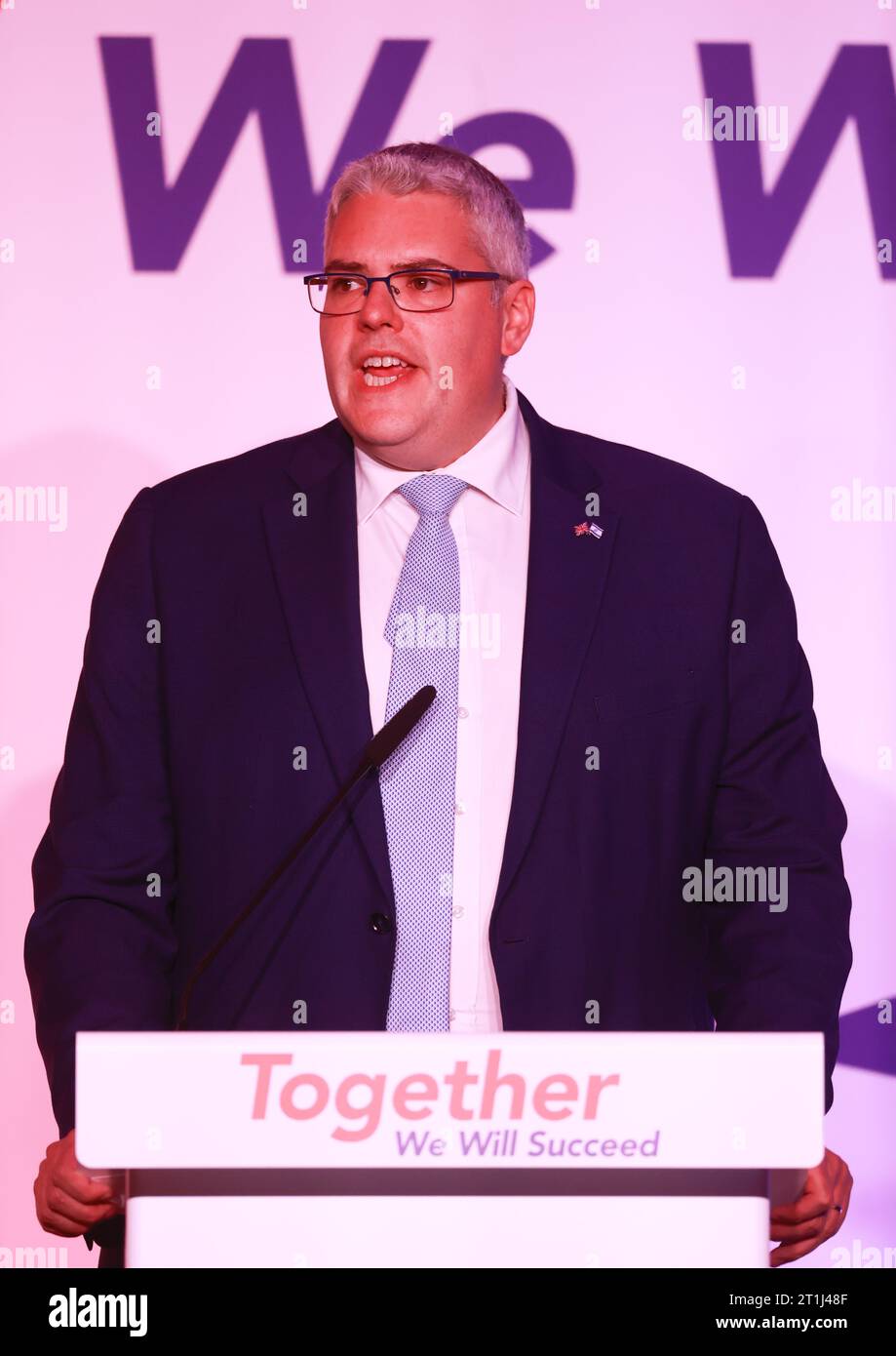 Gavin robinson dup deputy leader hi-res stock photography and images ...