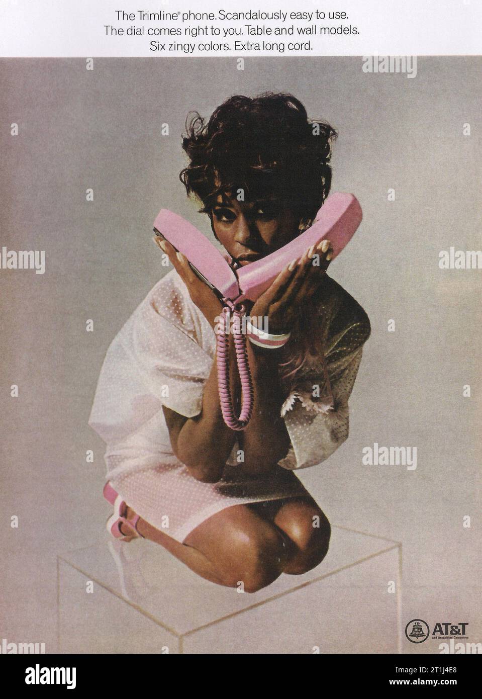 Pink telephone ad hi-res stock photography and images - Alamy