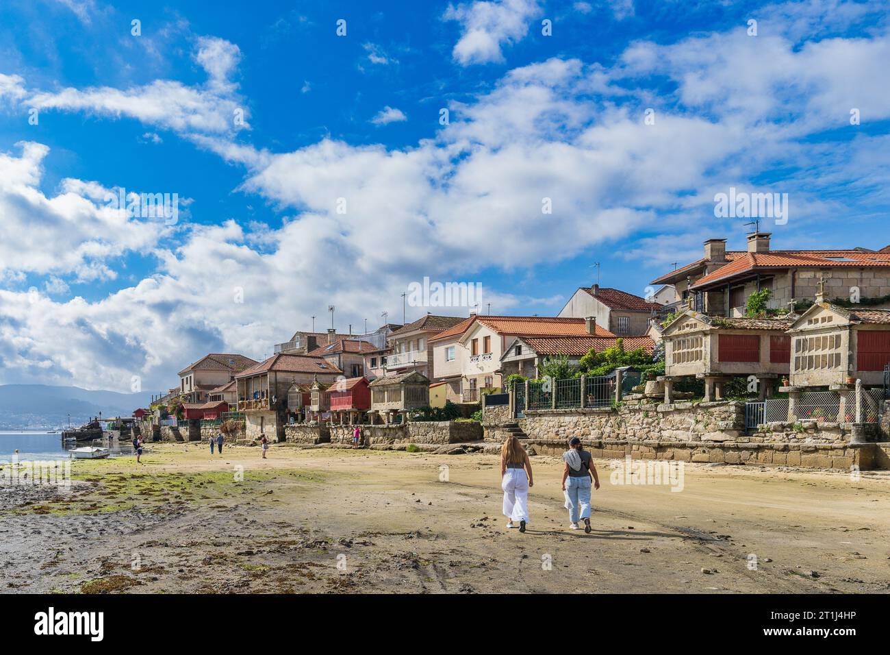 Combarro, Spain, September 11, 2023. View of the beautiful and ...