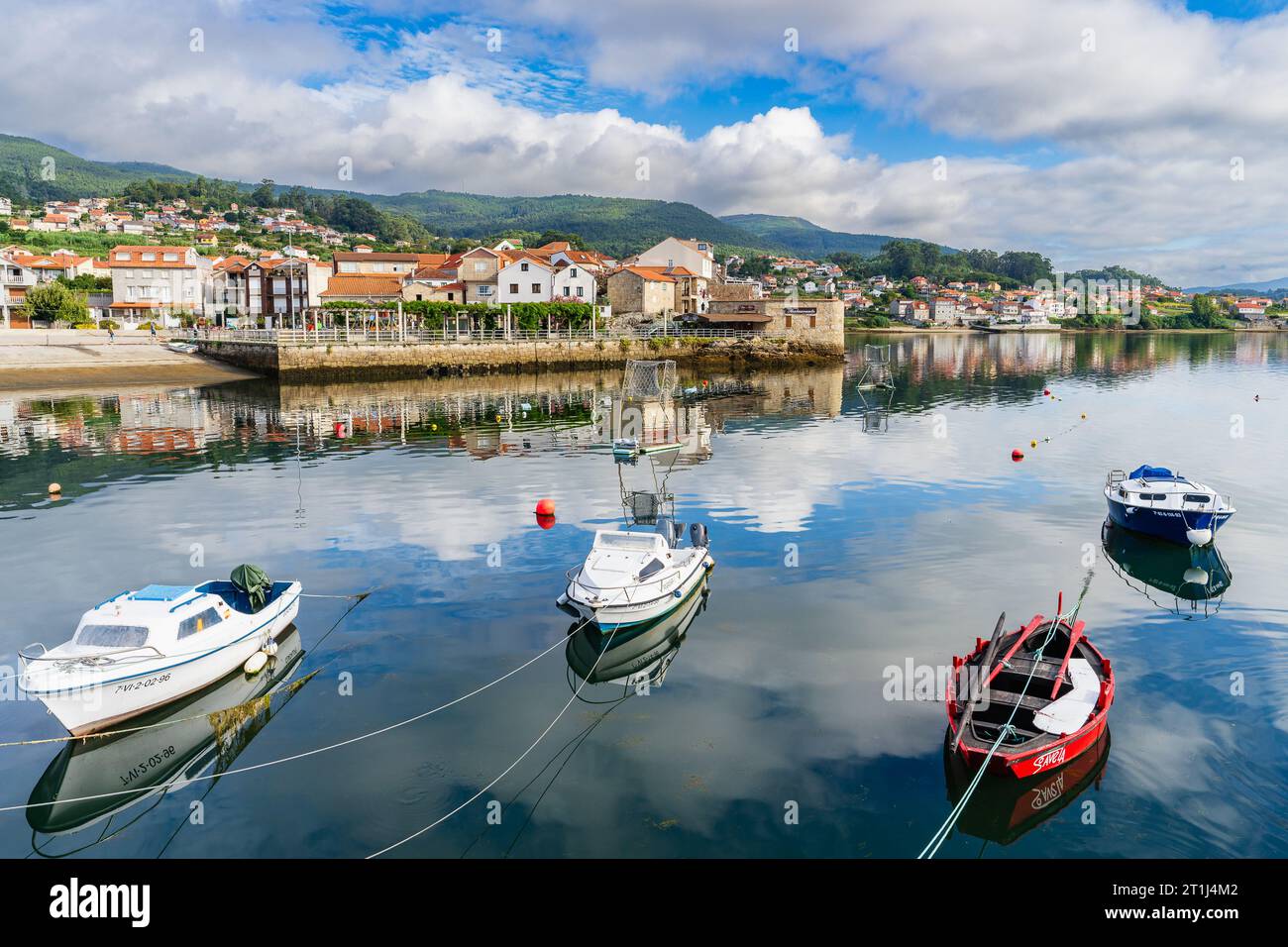 Combarro, Spain, September 11, 2023. View of the beautiful and ...