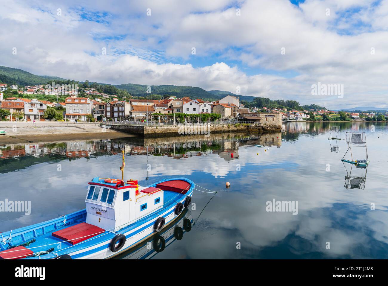 Combarro, Spain, September 11, 2023. View of the beautiful and ...