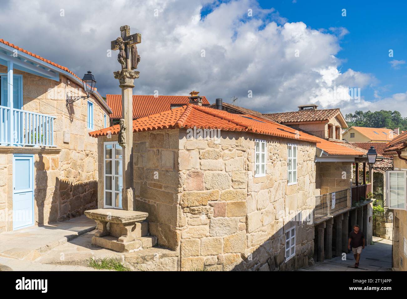 Combarro, Spain, September 11, 2023. View of the beautiful and ...
