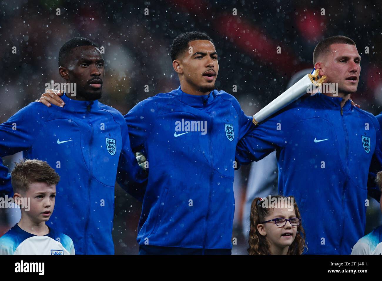 LONDON, UK - 13th Oct 2023: Fikayo Tomori, Levi Colwill and Sam ...