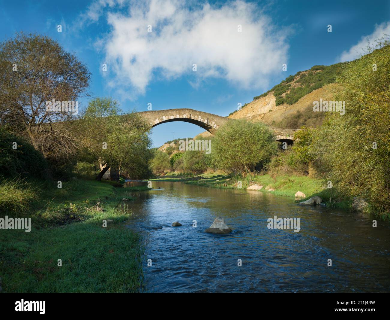 Cataltepe historical stone bridge. It is on the Uşak-Izmir motorway. It ...