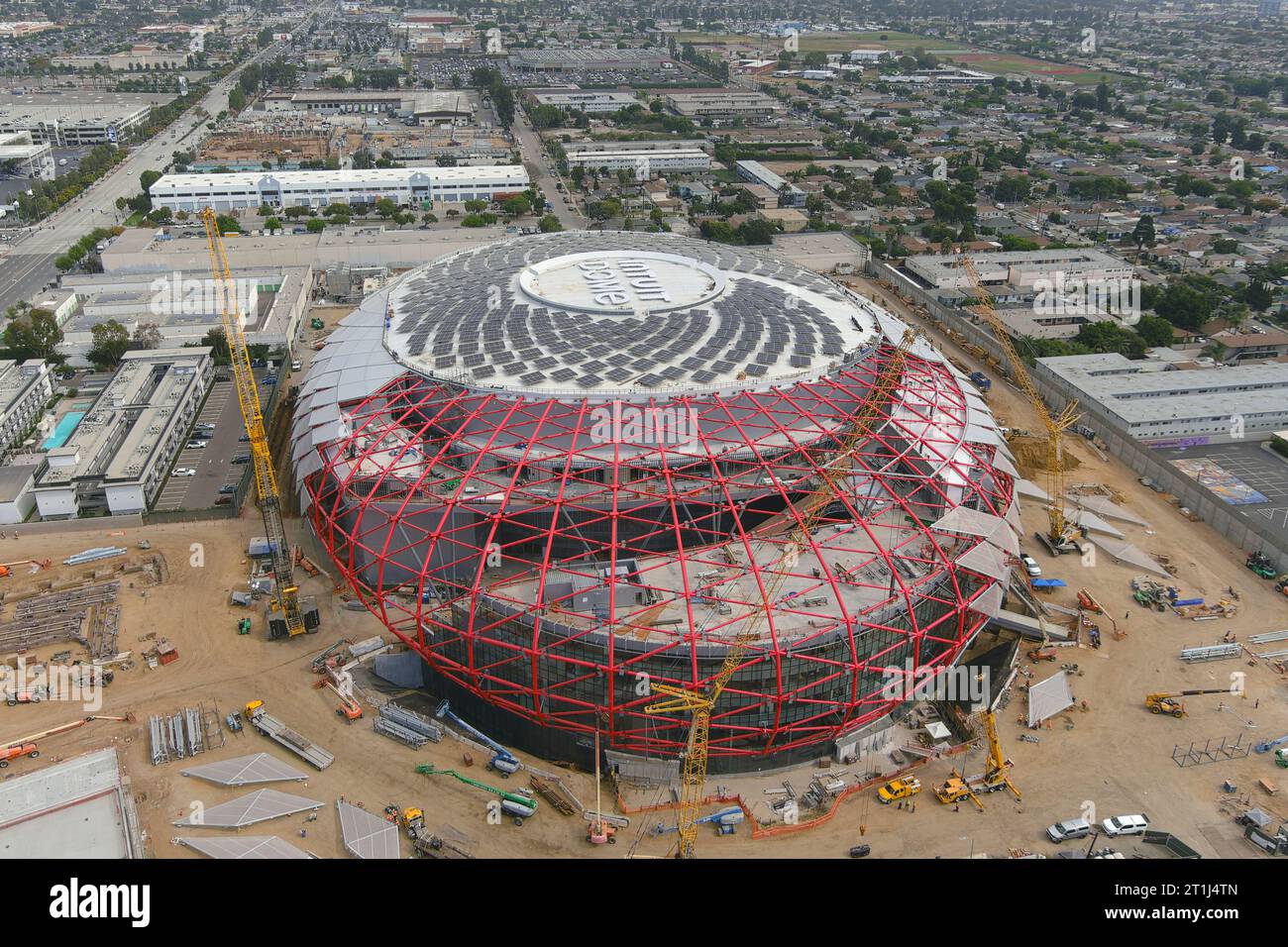 Los angeles intuit dome aerial hi-res stock photography and images - Alamy