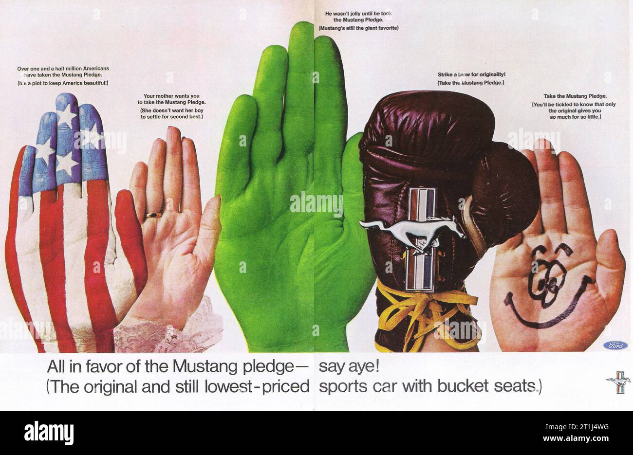 1967 Ford Mustang Ad Stock Photo - Alamy