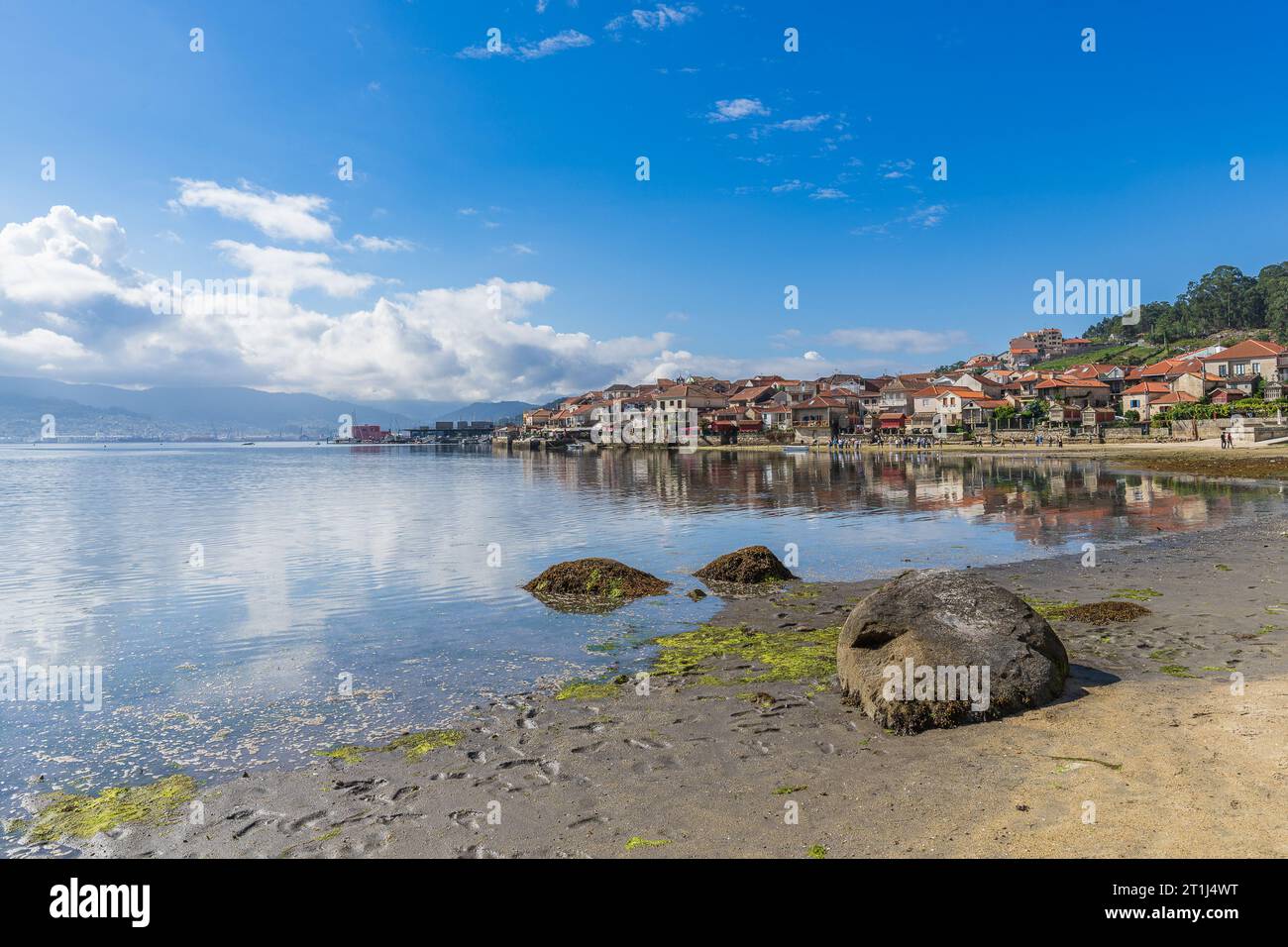 Combarro, Spain, September 11, 2023. View of the beautiful and ...