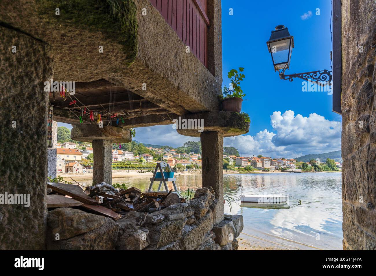 Combarro, Spain, September 11, 2023. View of the beautiful and ...