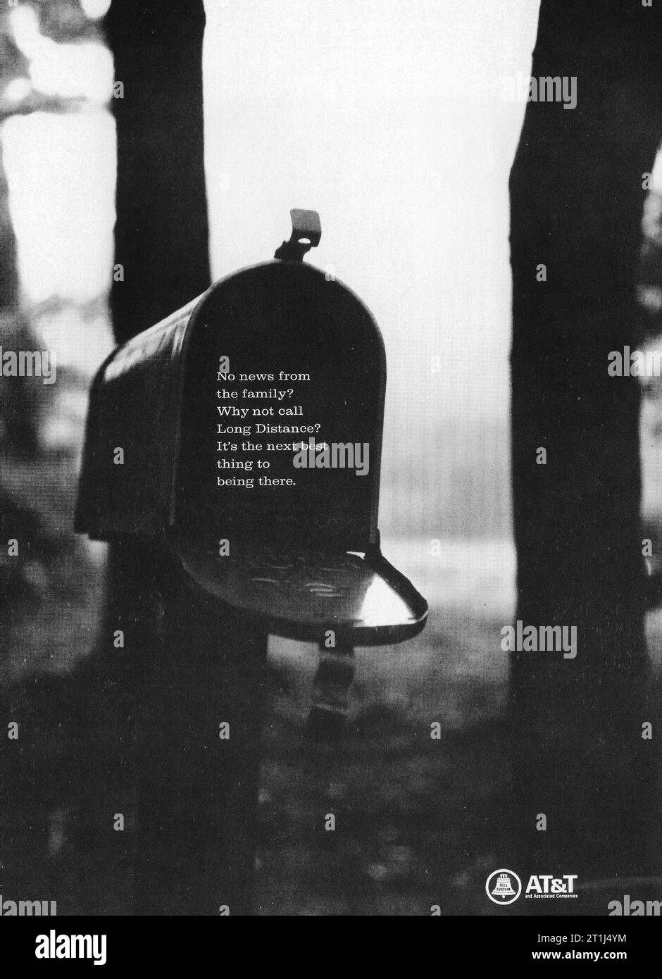 1966 Bell System Long Distance Instead of Writing Letters Empty Mailbox ...