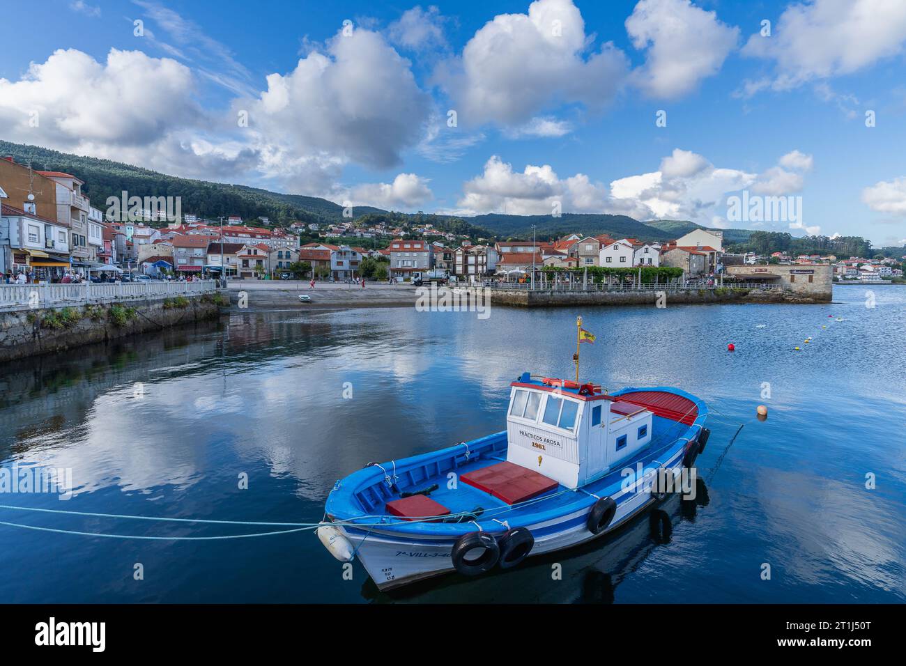Combarro, Spain, September 11, 2023. View of the beautiful and ...