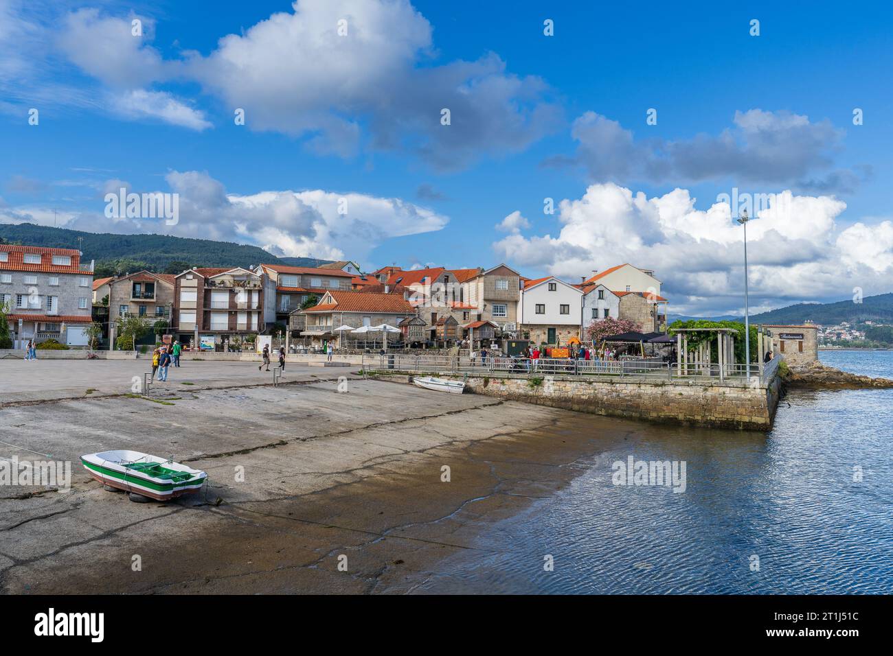 Combarro, Spain, September 11, 2023. View of the beautiful and ...