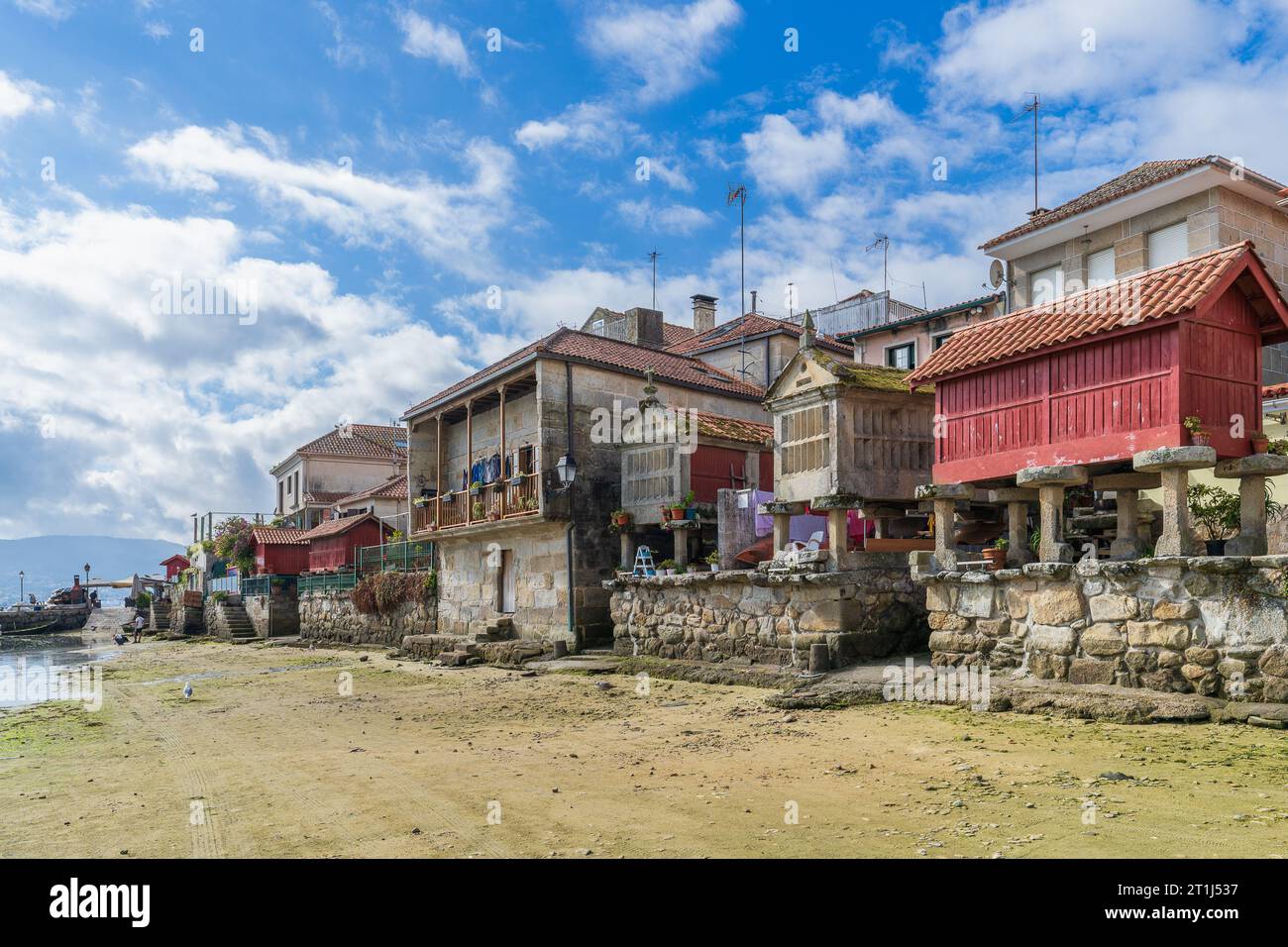 Combarro, Spain, September 11, 2023. View of the beautiful and ...