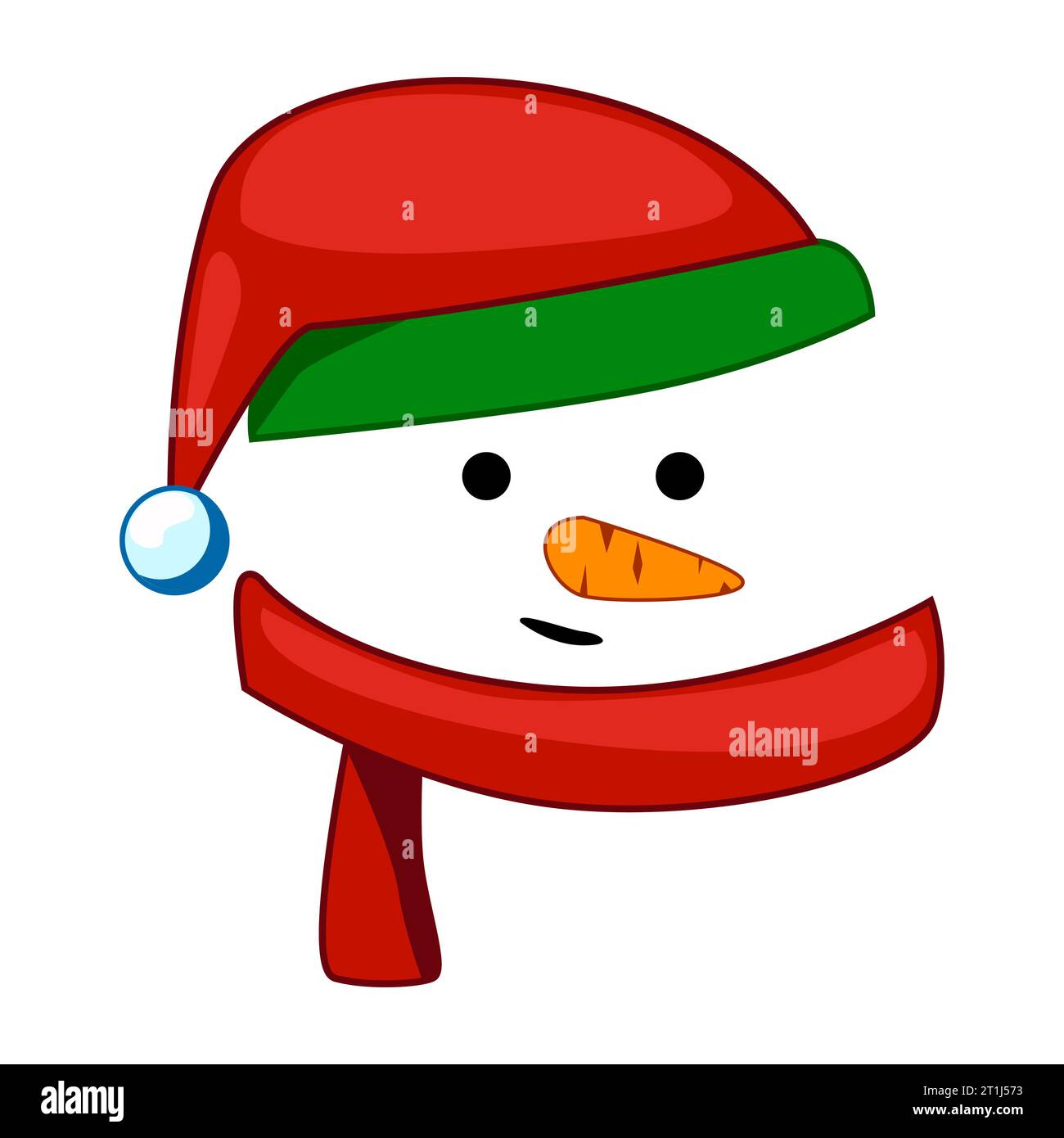 Snowman character isolated icon hi-res stock photography and images - Alamy