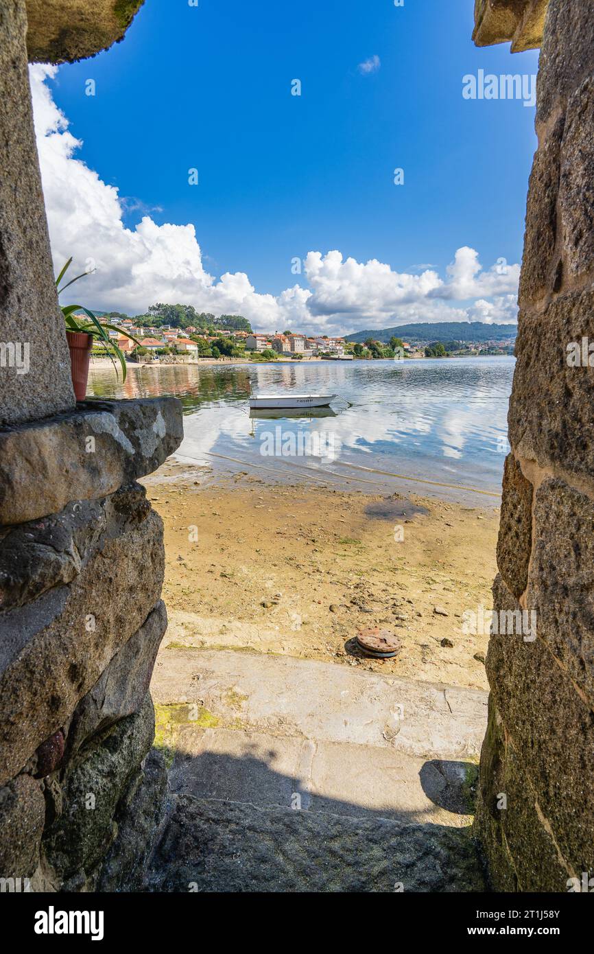 Combarro, Spain, September 11, 2023. View of the beautiful and ...