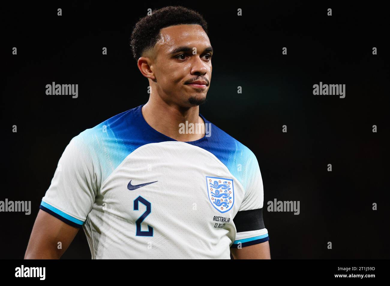 LONDON, UK - 13th Oct 2023: Trent Alexander-Arnold of England looks on ...