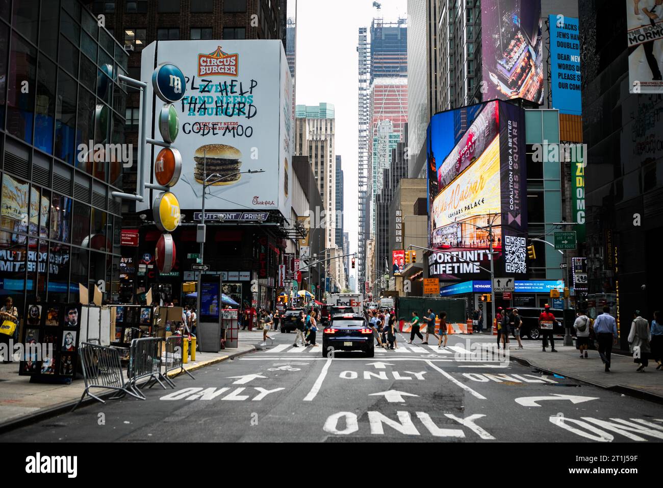 New York, New York state USA - August, 30, 2023 - Times Square is ...
