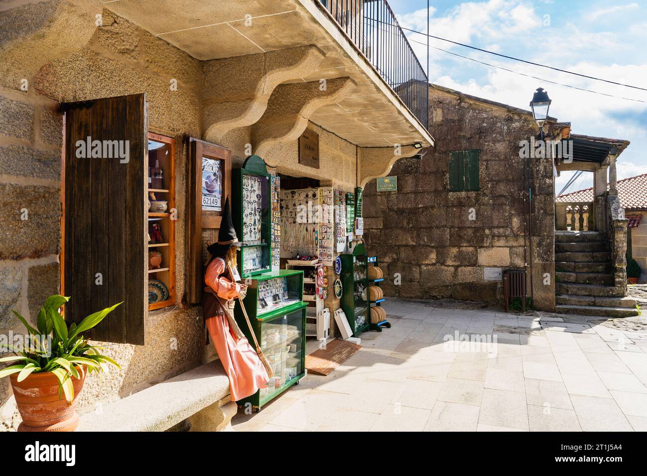 Combarro, Spain, September 11, 2023. Street of the beautiful and ...