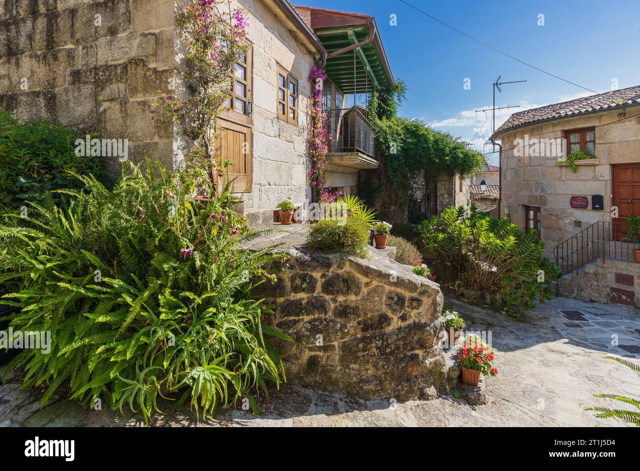 Combarro, Spain, September 11, 2023. View of the beautiful and ...