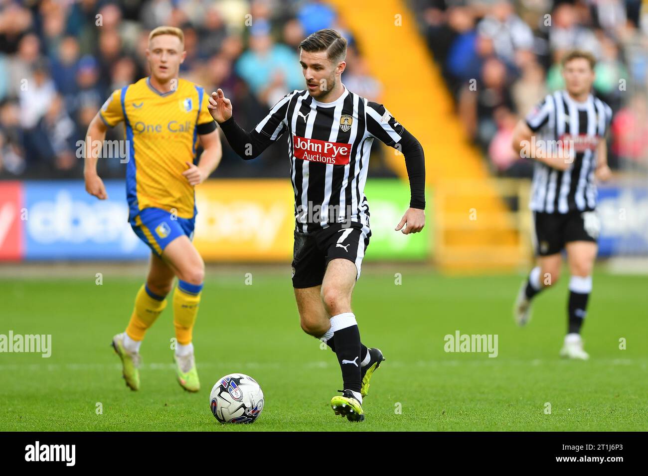 Dan Crowley of Notts County in action during the Sky Bet League 2 match ...