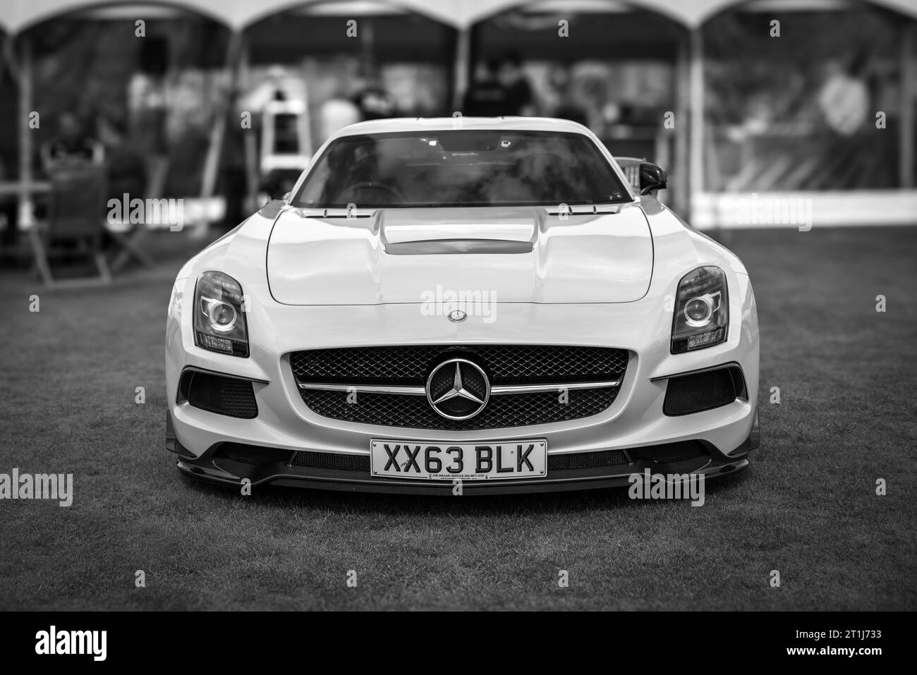 2014 Mercedes-Benz SLS Black Series AMG, on display at the Salon Privé ...